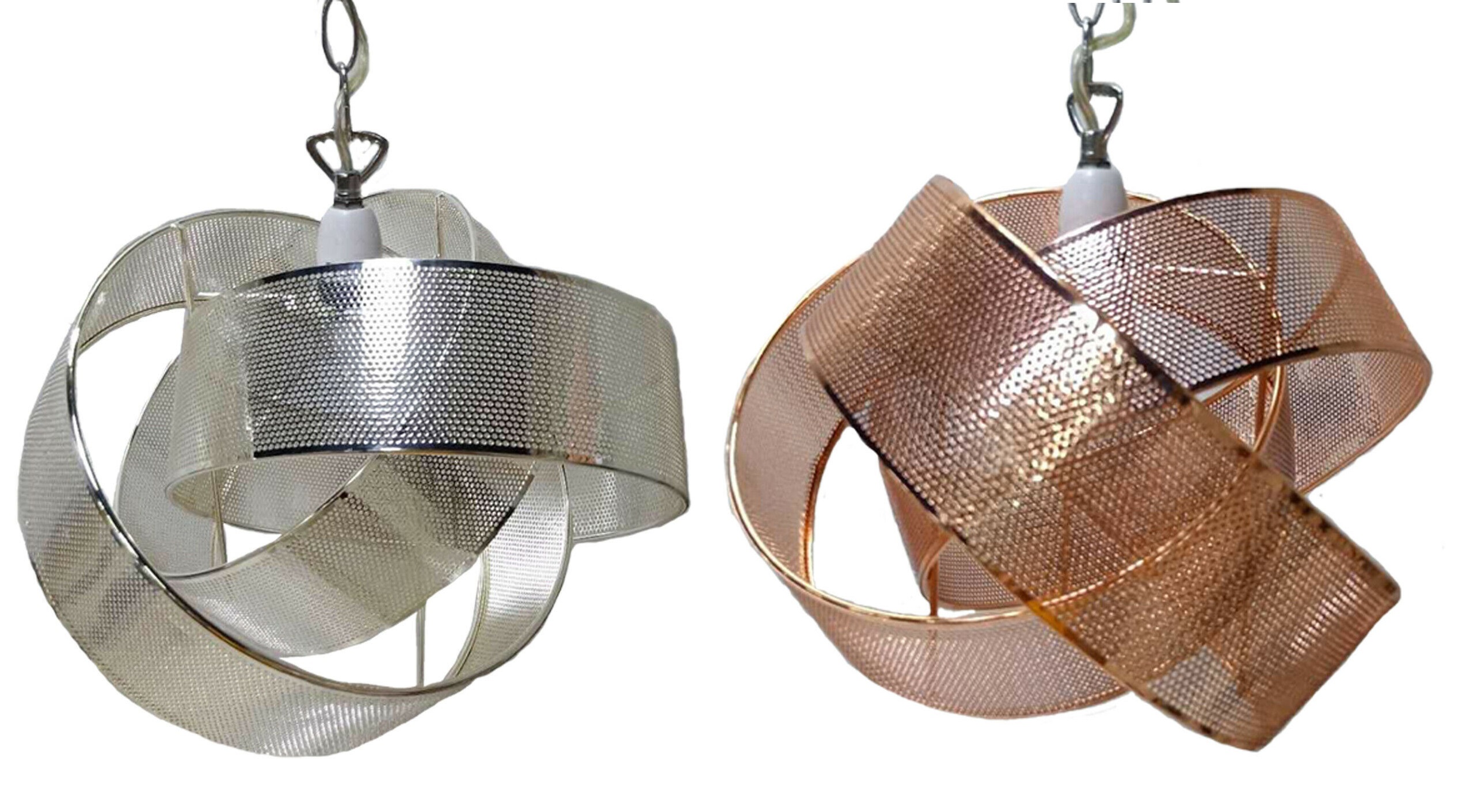Inter wined Wrap Design Metal Lamp Shade Light Pendant