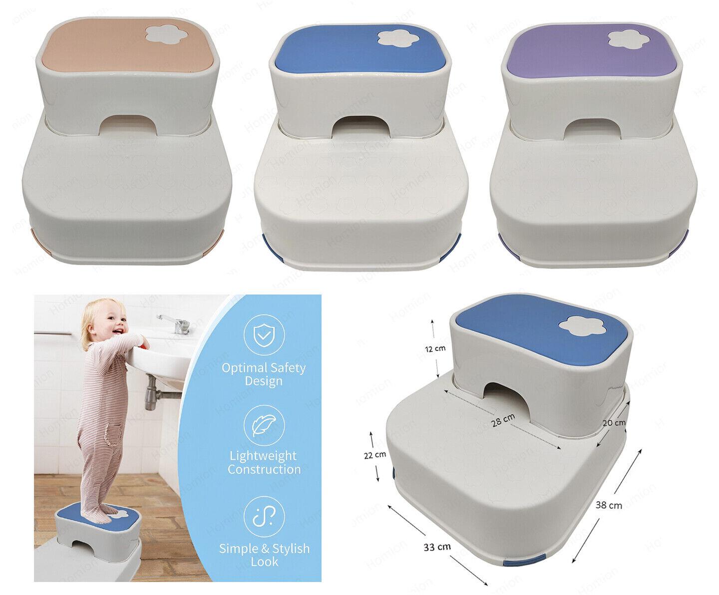 Step Up Stool Toddlers Children Kids – Dual Height Non Slip – Toilet ...