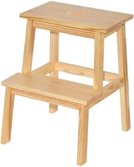 Natural Bamboo 2 Step Stool For Kids And Adults Foot Stool