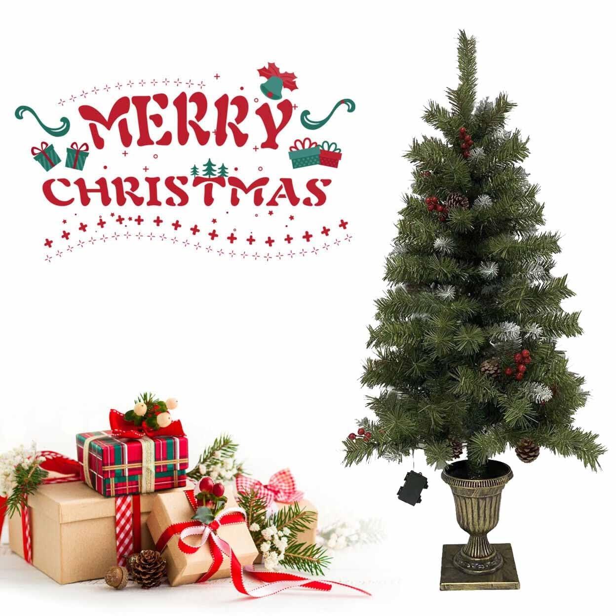 3ft – 90CM Christmas Tree with RED BERRY – HOMION